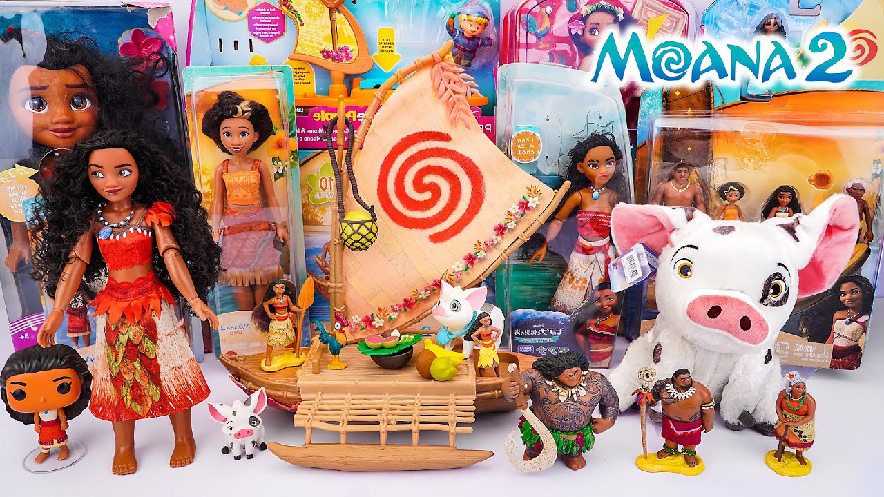 Unboxing Disney Moana 2 Toys Collection ASMR | Disney Moana Classic ...