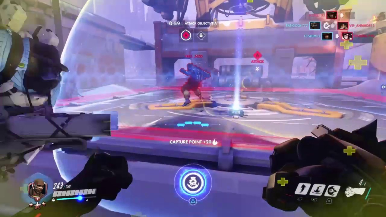 overwatch Trophy Cratered Doomfist Sextuple kill and spray - YouTube