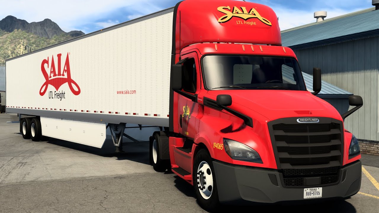 American Truck Simulator 1.47 SAIA LTL freight - YouTube