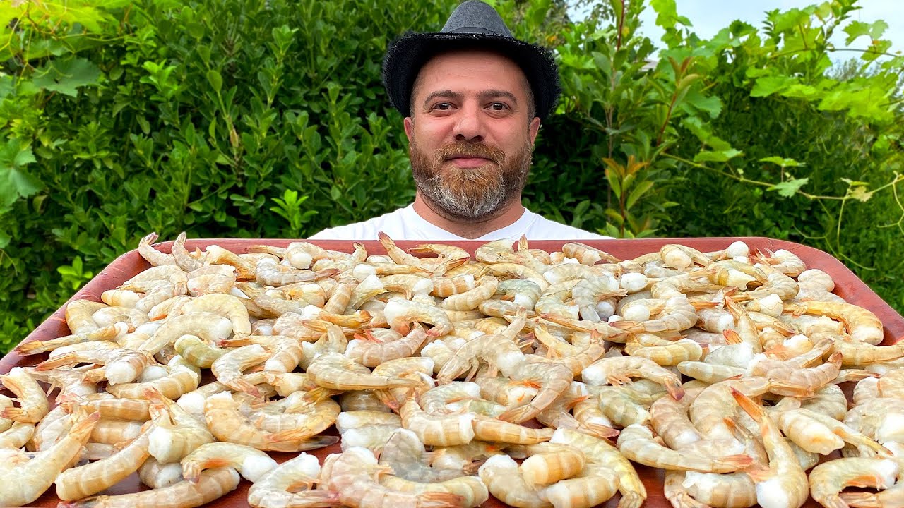 Cooking TIGER SHRIMP in Nut Sauce with Flavorful SAFFRON RICE ...