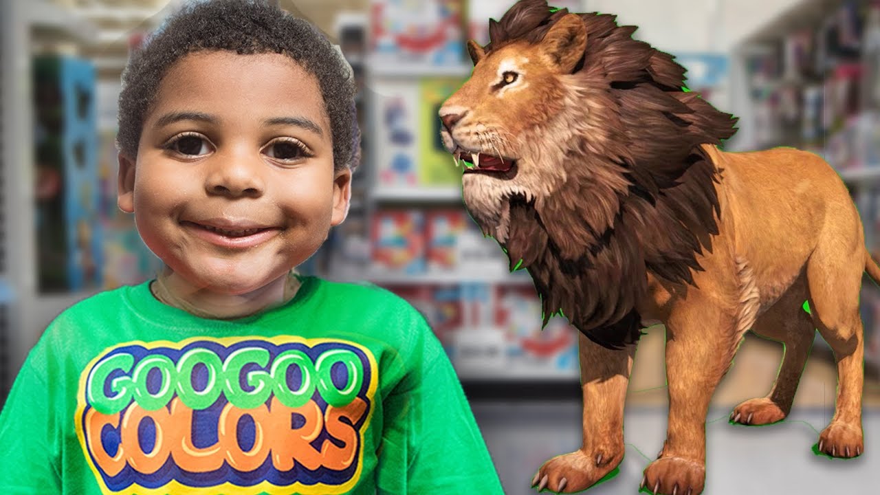 ZOO ANIMALS IN TOYS R US STORE! Learn Animal Sounds with Goo Goo Gaga ...