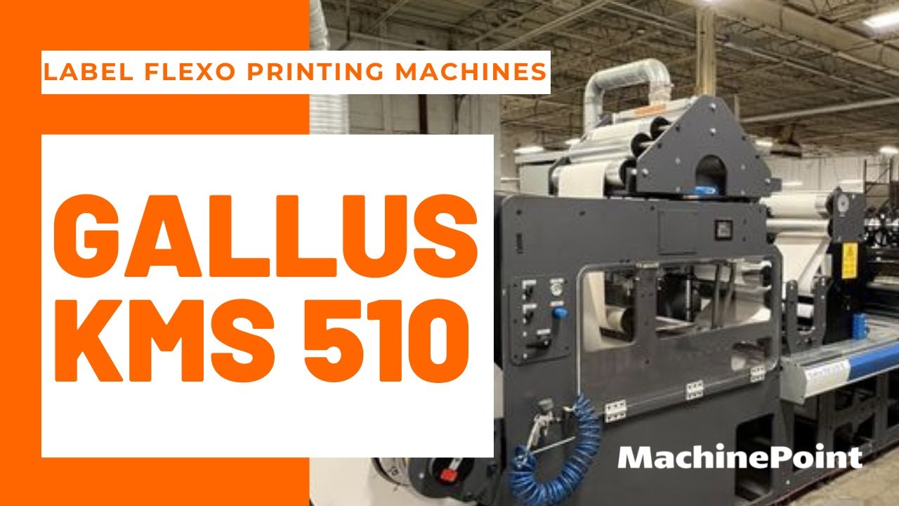 GALLUS KMS 510 Label flexo printing machines | GALLUS Machines - YouTube