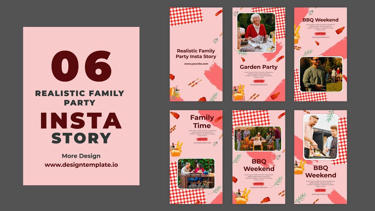 Download Realistic Family Party Instagram Story After Effects Template ...