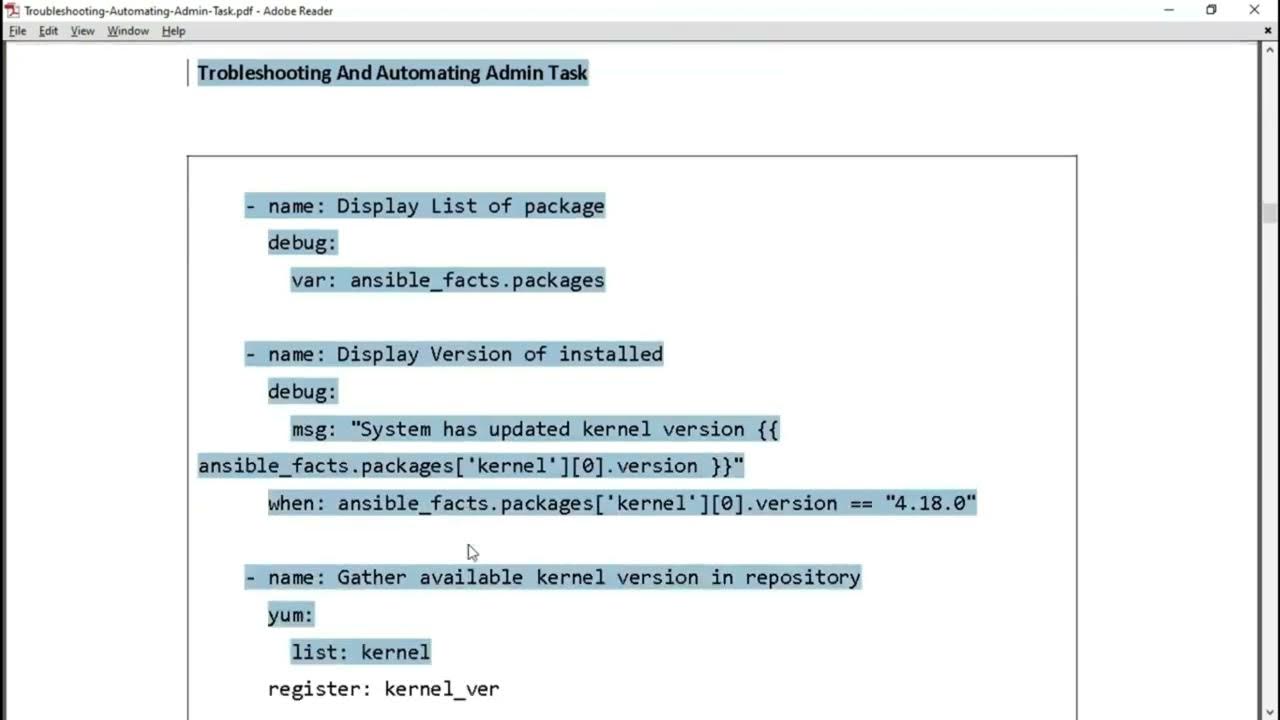Troubleshooting and Automating Admin Tasks with Ansible Playbook | RHCE | Ex294 | Part-13 # ...