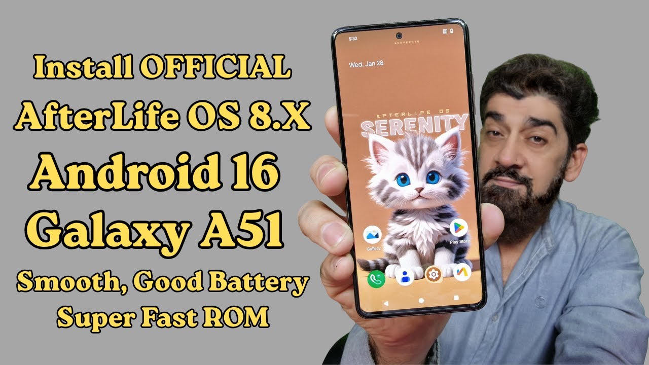 Galaxy A51 4G Official Afterlife OS Android 16 - YouTube