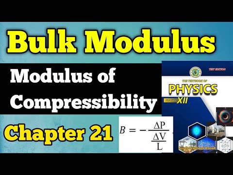 Bulk Modulus Chapter 21 physics of solids class 12 New physics book ...