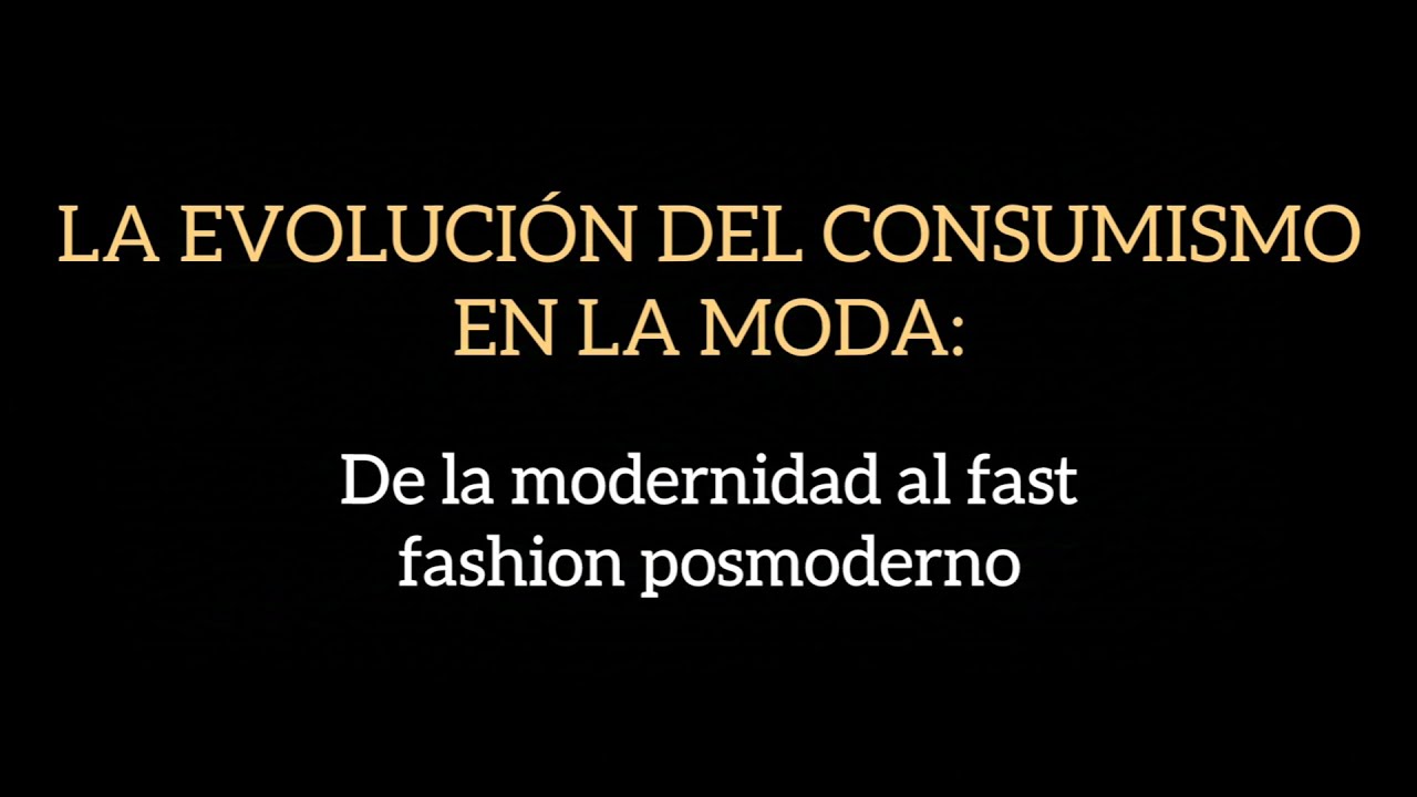 La evolución del consumismo en la moda: De la modernidad al fast ...