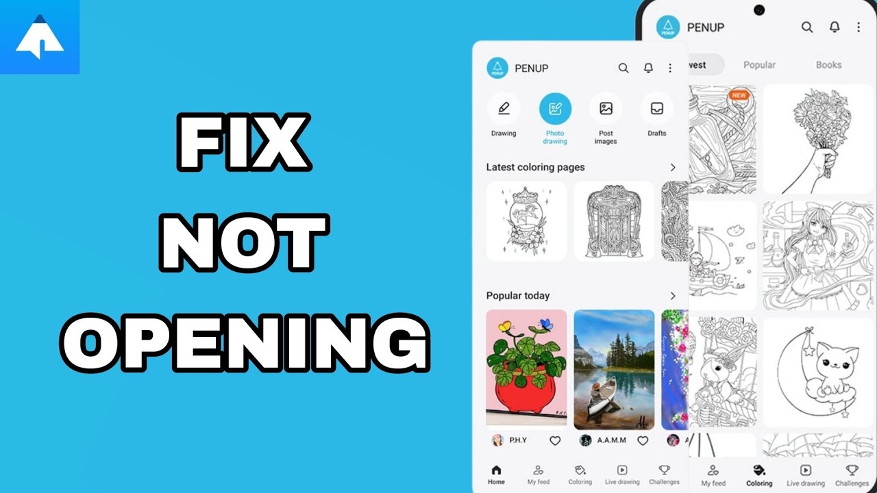 How To Fix And Solve Not Opening On Penup-Drawing-Sharing Sms App ...