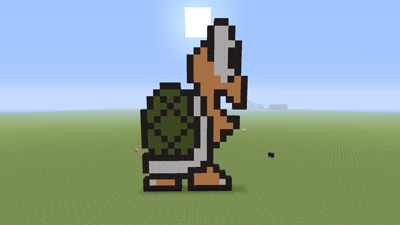 Koopa Troopa (Minecraft Blueprints) - YouTube