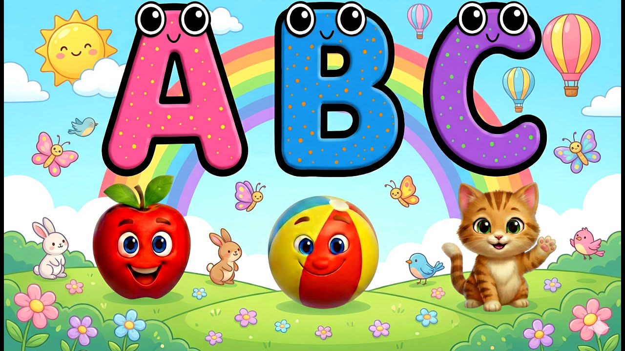 🔴 ABC Phonics Song 🎶 A for Apple 🍎 | Alphabet Song | Fun ABC Learning ...