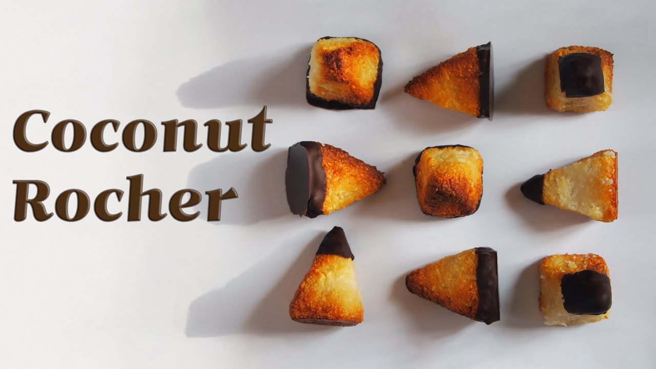 [초보 베이킹] 코코넛 로쉐🥥/ Coconut Rocher/ Coconut Macaroons - YouTube