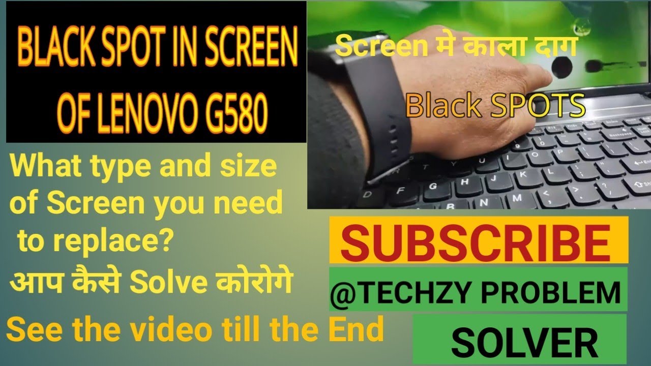 How to replace screen in Lenovo G580,Black Spot in Screen - YouTube