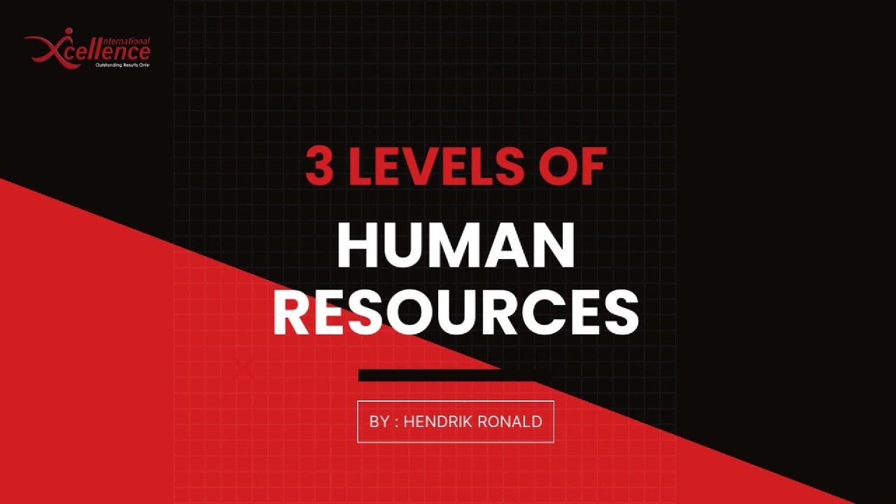 HR Anda ada di level berapa? | 3 Levels of Human Resources | Hendrik ...