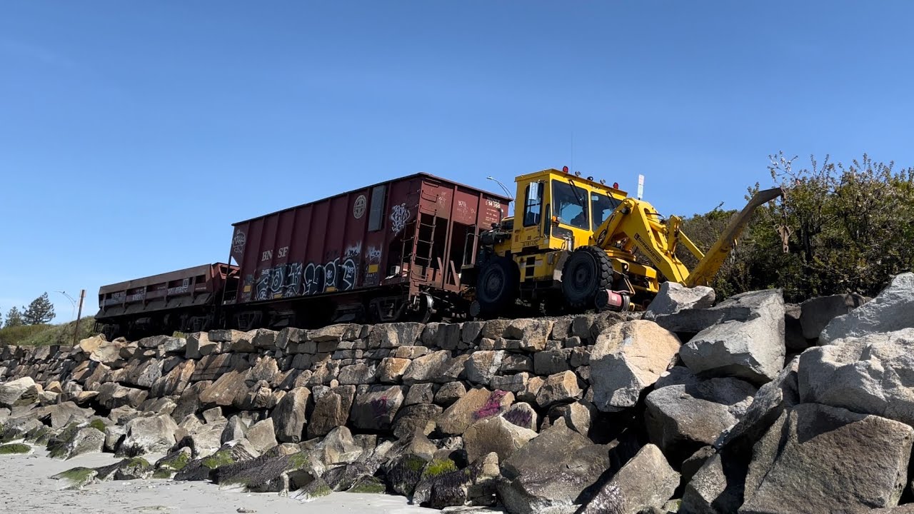 BNSF & MOW Rail Maintenance Action on BNSF’s Scenic Subdivision Spring ...