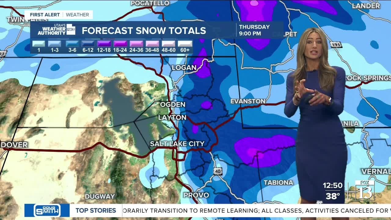 Utah's Weather Authority | Wet weather, then cold returns - January 5 ...