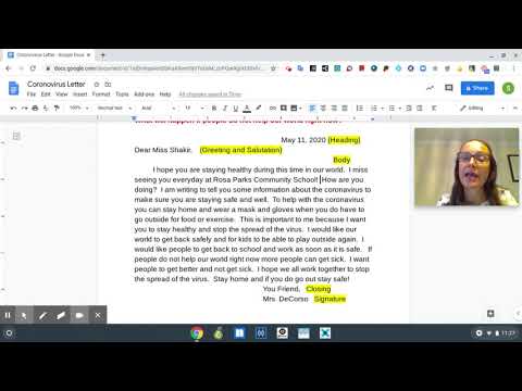 Writing a Letter - YouTube