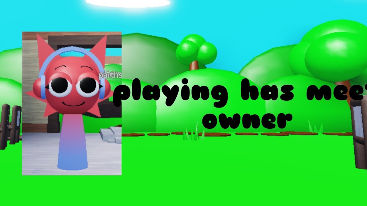 Playing has meet the owner badge in sprunki 3d rp and animation #roblox ...