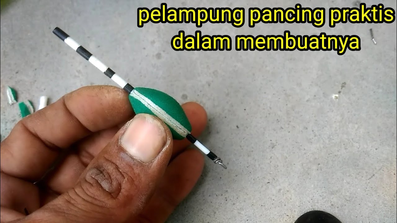 Cara bikin pelampung pancing dari sandal mudah dan praktis - YouTube