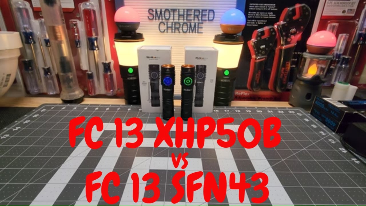 WURKKOS FC13 XHP50B VS FC13 SFN43 OUTDOOR BEAM SHOTS AND TURBO TESTING ...