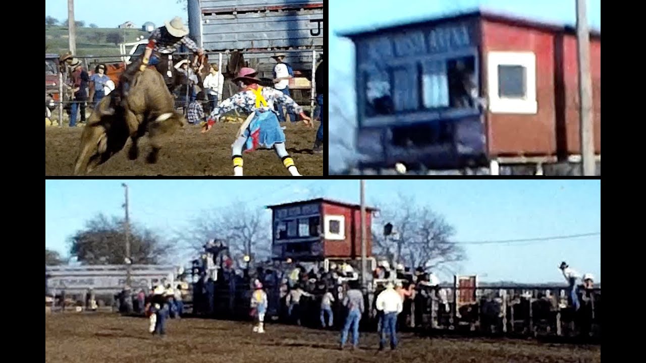 Vintage 1980s film of Bull Riding from the former Alta Vista Arena in ...