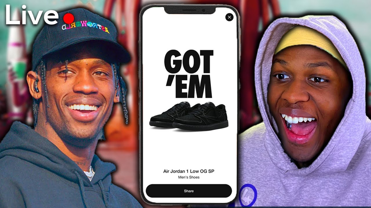 HOW TO COP: Travis Scott x Jordan 1 Black Phantom LIVE! JOIN FOR GOOD ...