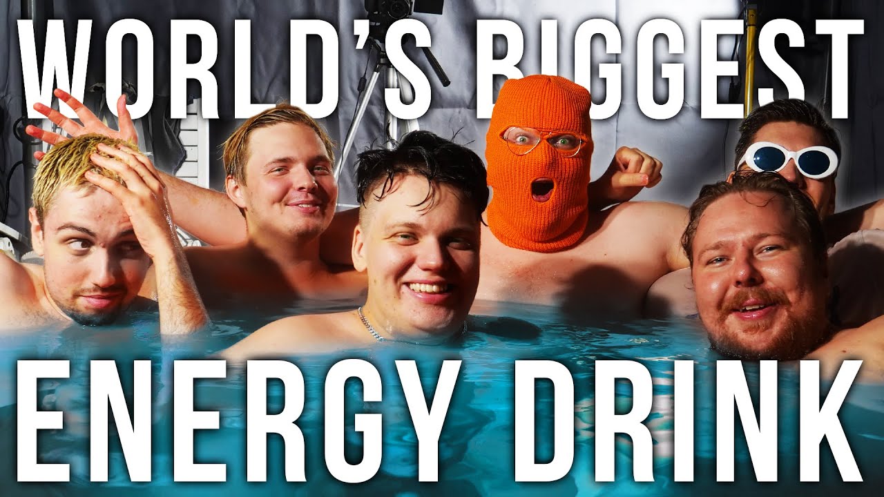 WE MADE THE WORLD'S BIGGEST ENERGY DRINK (1250 LITER POOL) - YouTube