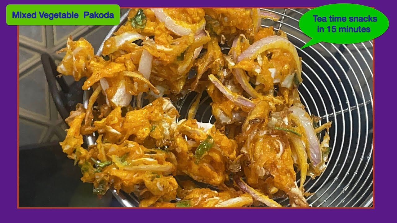 Mixed Veg Pakoda | Tea time Snacks - YouTube