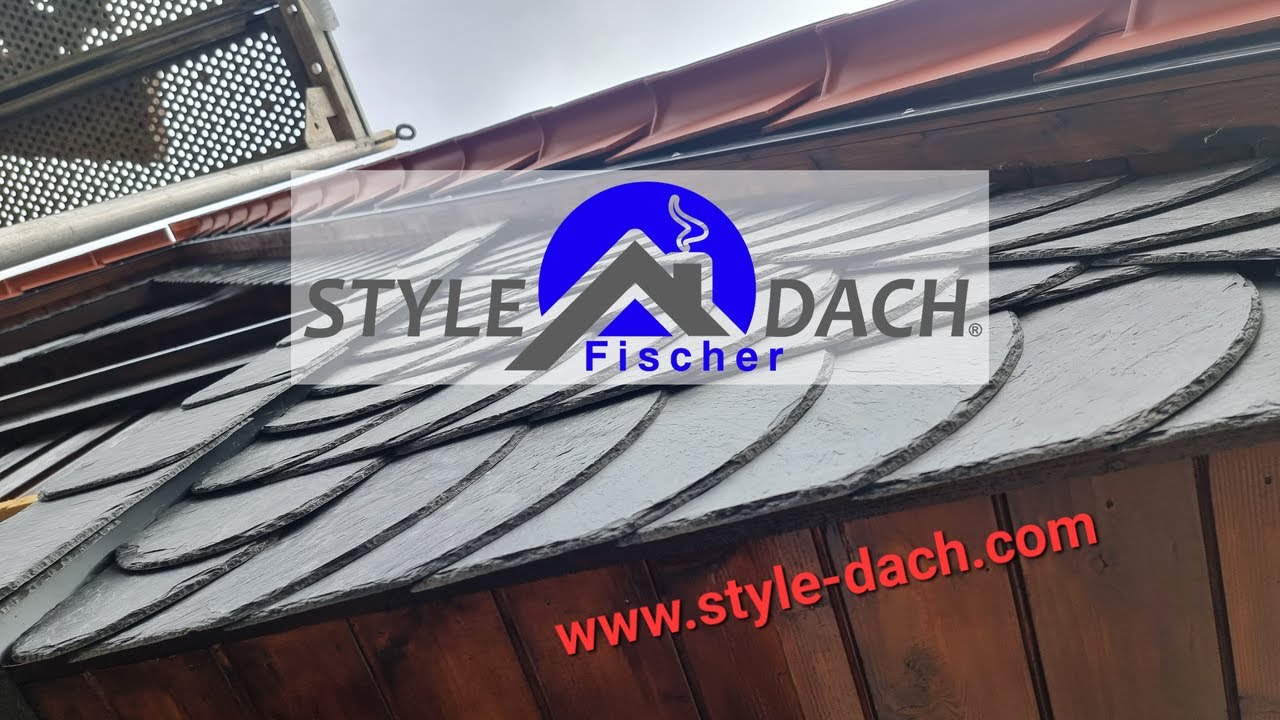 Schiefer an Giebel und Flugsparren - Dachdecker in Dresden - YouTube
