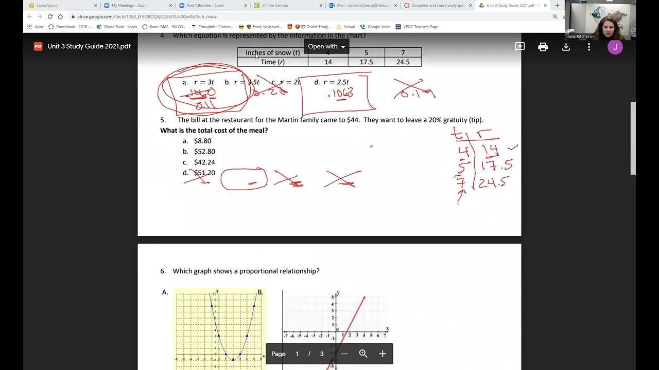 7th grade Study Guide, Unit 3 - YouTube