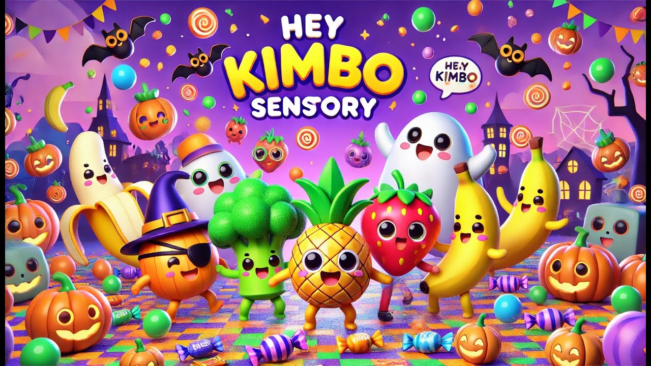 Hey Baby Kimbo Sensory - Christmas Fruits Dance Party! - YouTube