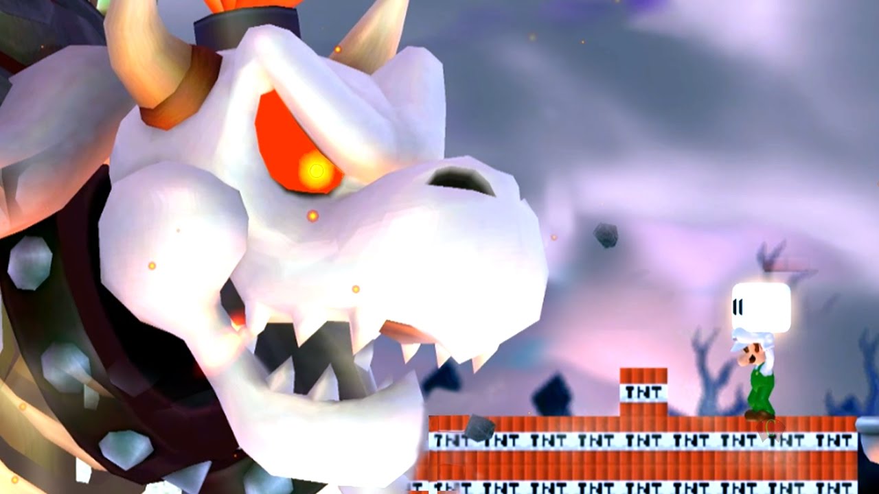 New Super Luigi Bros Wii All Castles (MLG Luigi VS Koopalings and Evil ...