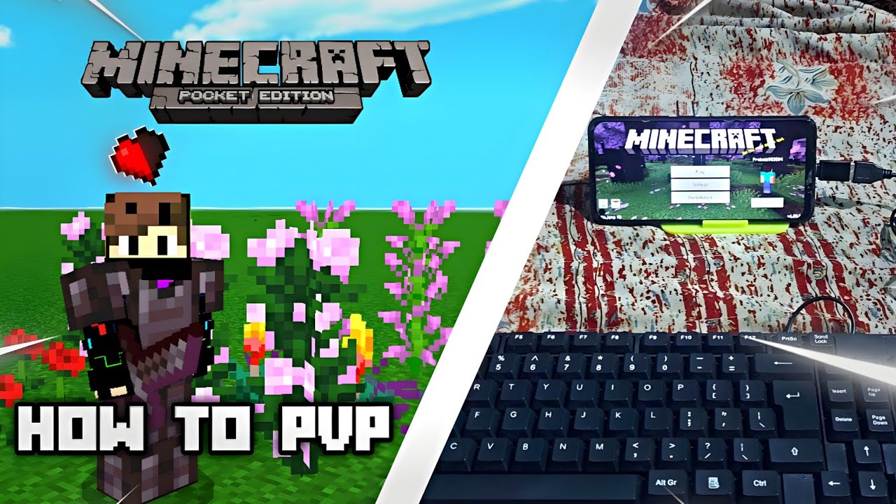 How To Pvp with Keyboard and Mouse Pocket Edition with mobile Step bye ...