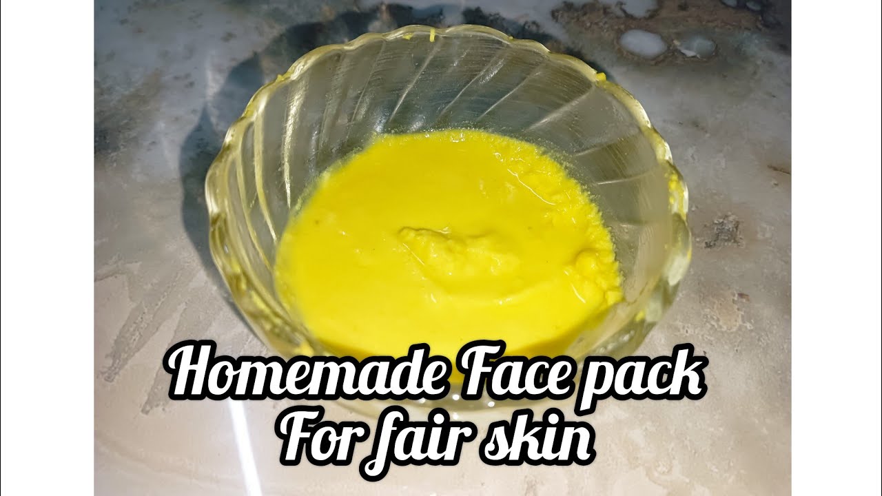 Homemade Face pack for clear and fair skin By (Rubina's kitchen and ...