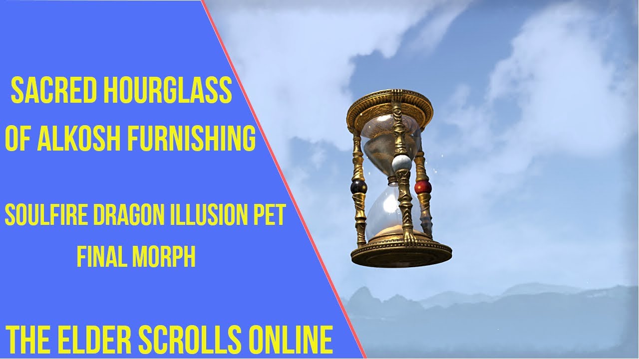 Sacred Hourglass of Alkosh Furnishing - ESO Soulfire Dragon Illusion ...