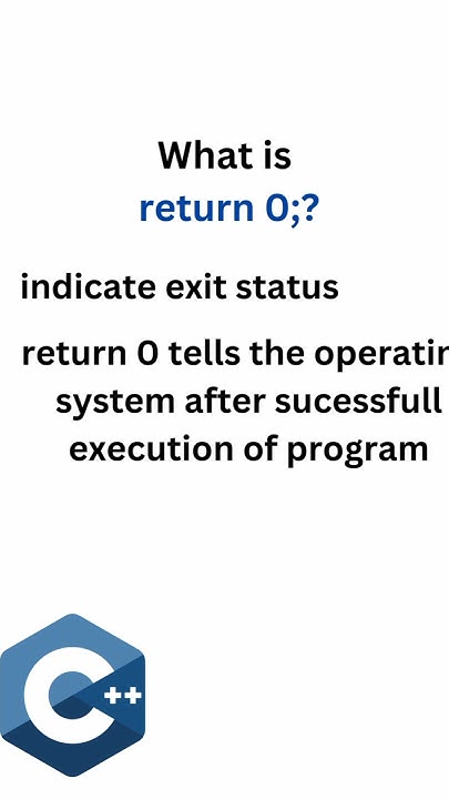 Use of return 0 in C++ coding #new #virals #viralvideo #code #oop #C++ #return0 #trending # ...