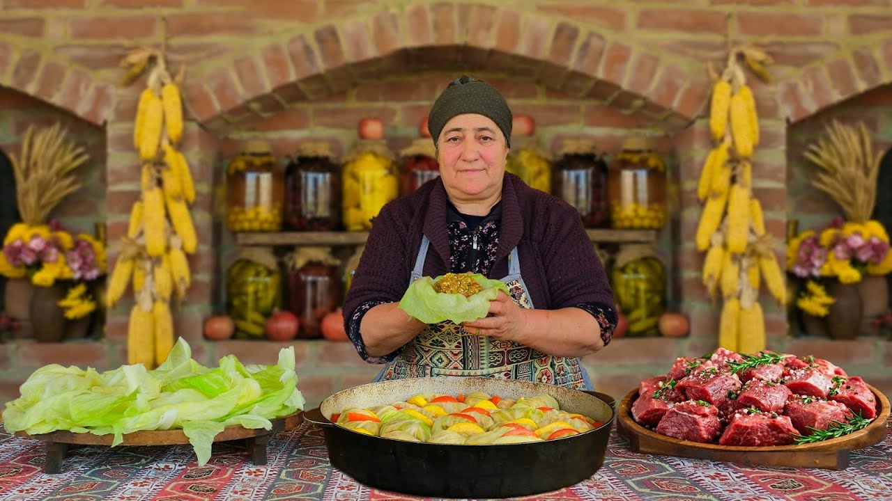 Peaceful Rural Simple Village Life - Grandma Cooking Traditional ...