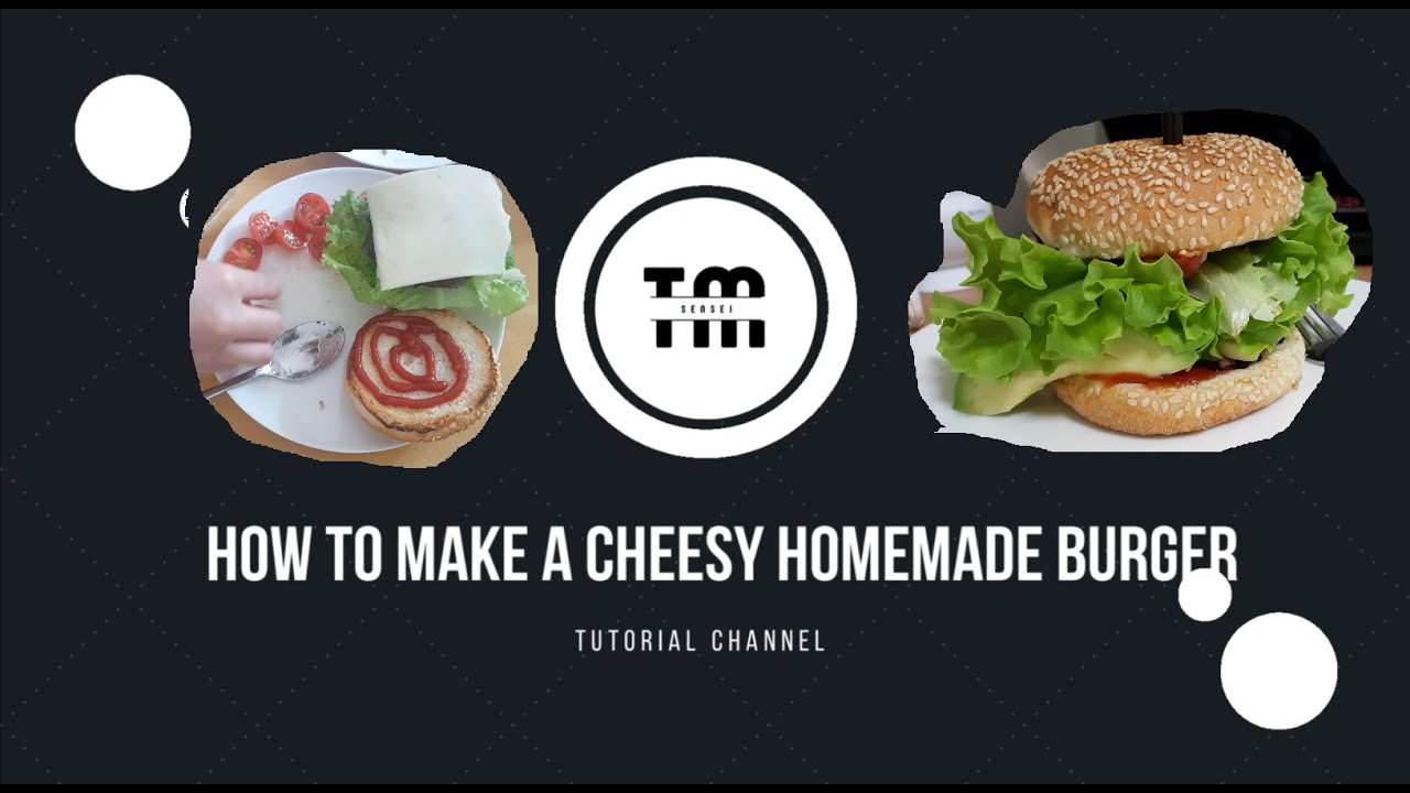 How to make a cheesy homemade burger - YouTube