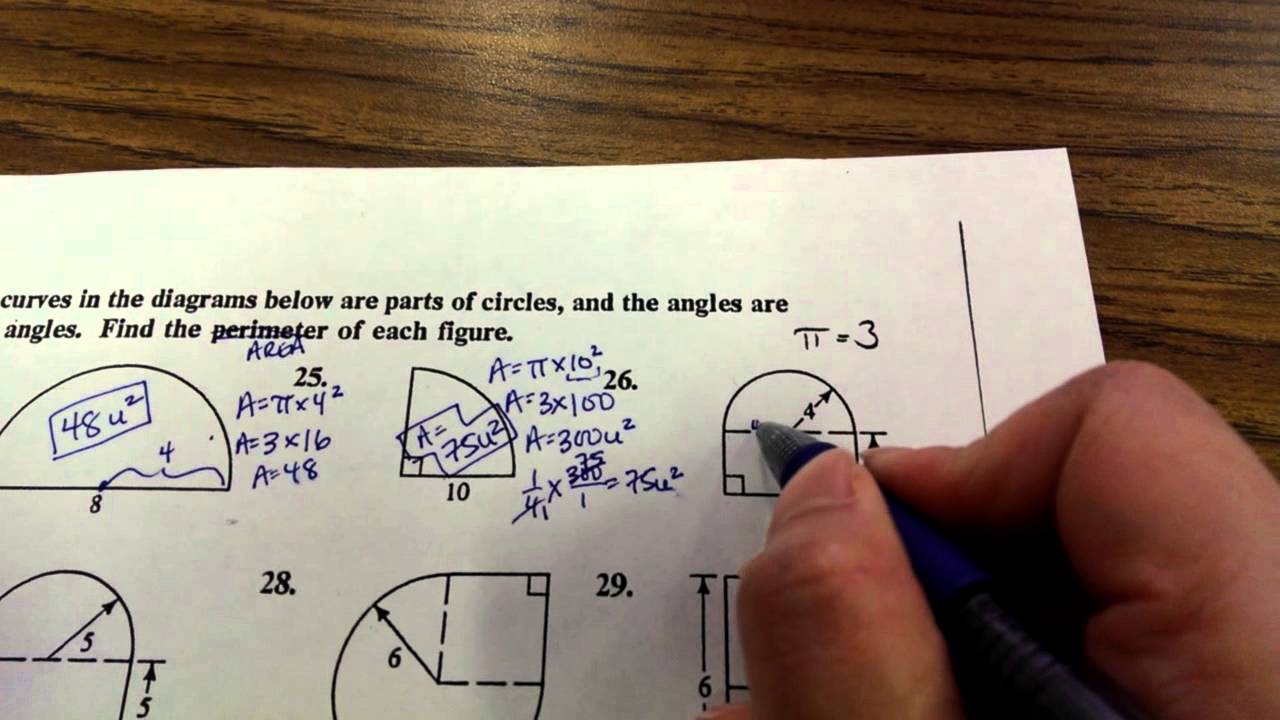 Area of Irregular Figured with Circles - YouTube