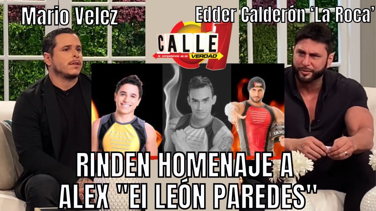 Edder Calderón ‘La Roca’ y Mario Velez rinden homenaje Alex "El León" Paredes - YouTube
