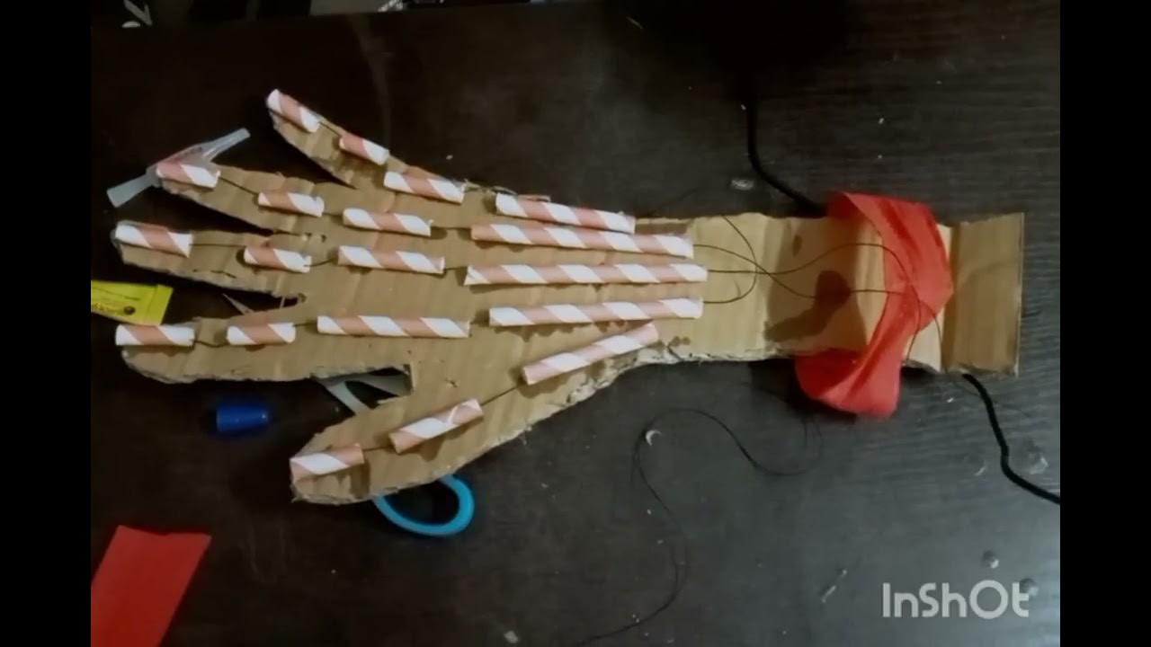 Robotic hand science project/DIY paper robot hand 🧪🔭👏 - YouTube