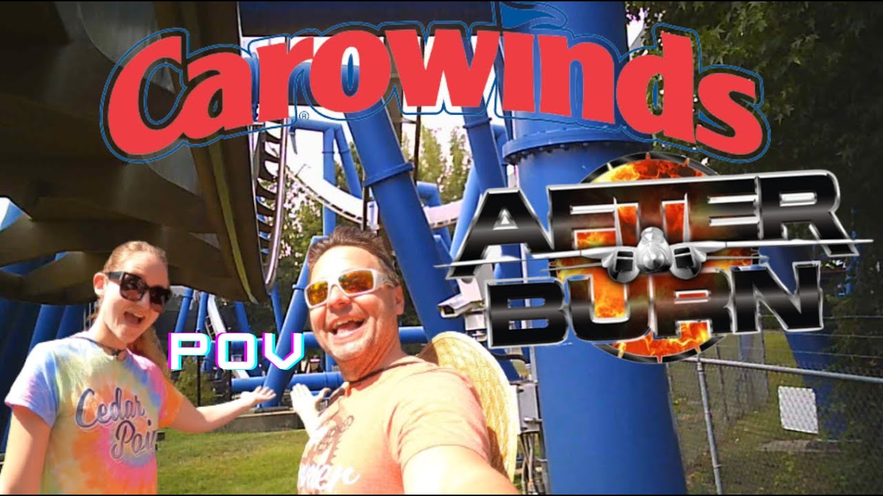 Afterburn Front Row Carowinds On-Ride POV Suspended Roller Coaster ...