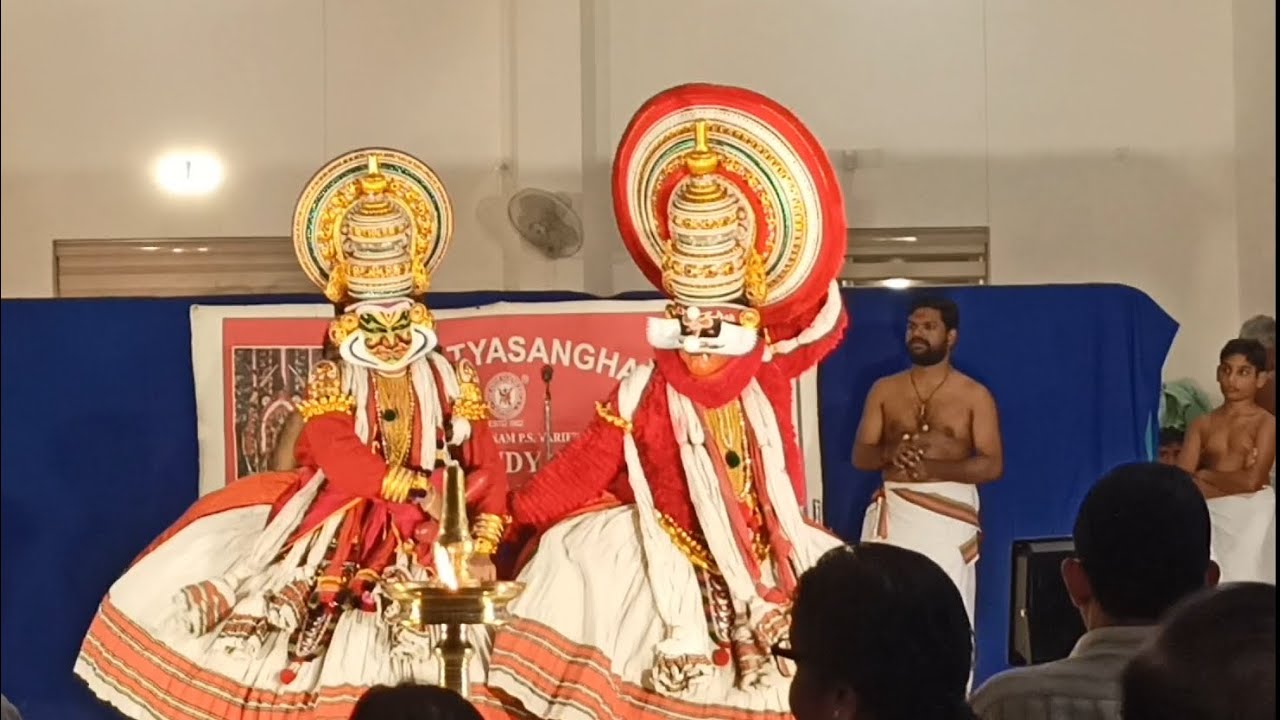 Kathakali ദുര്യോധനവധം@nikhilnhaloor, Kottakkal Harikumar as Roudra ...