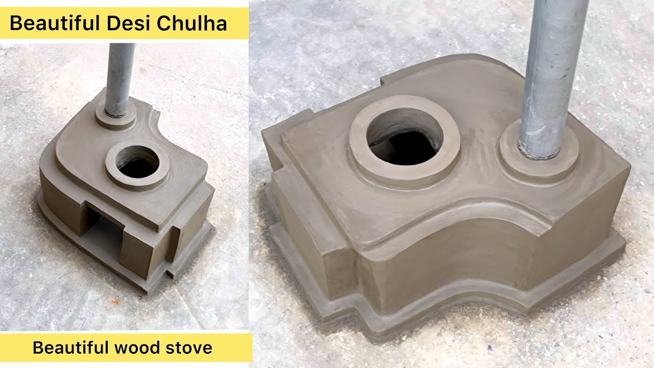 Beautiful chula design | mitti ka chulha | solo stove | wood stove ...