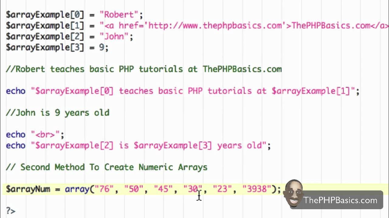 Tutorial 7 - PHP Arrays - Part 2/2 - YouTube
