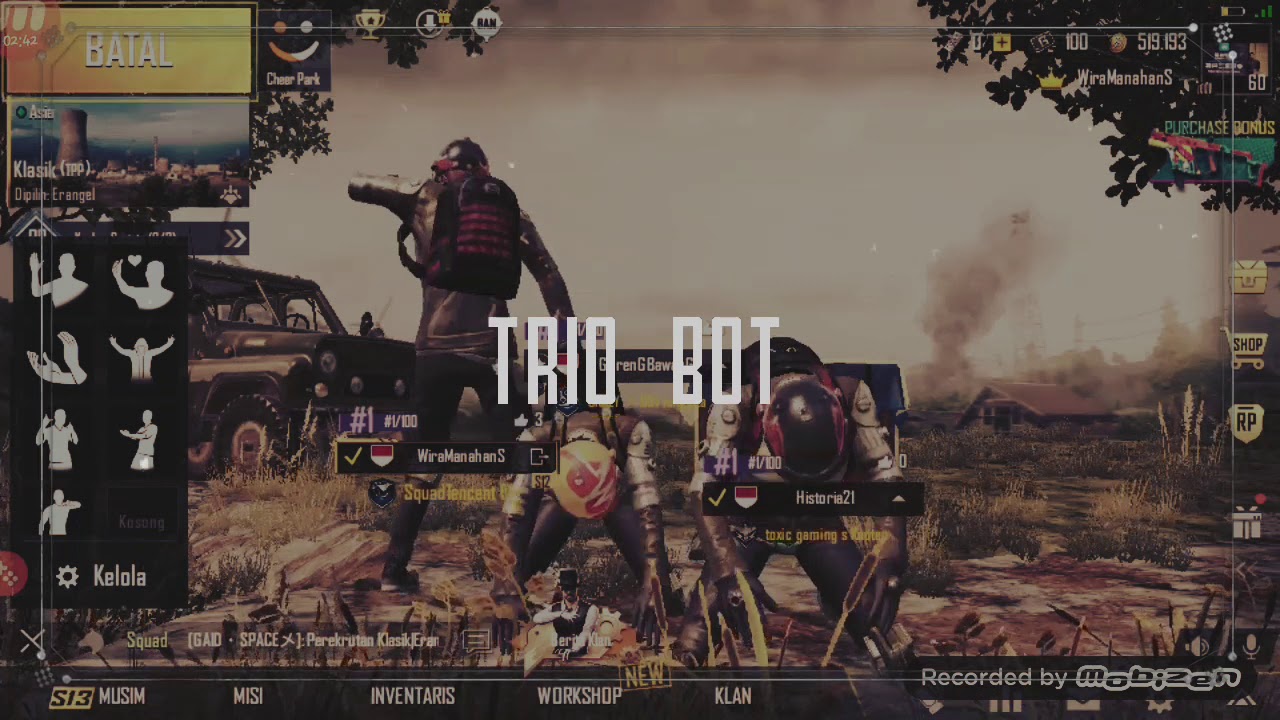 Trio bot pubg - YouTube