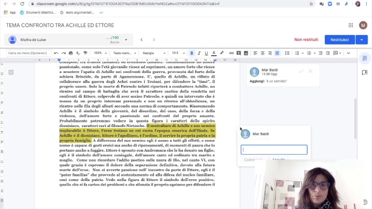 Correggere un compito - YouTube