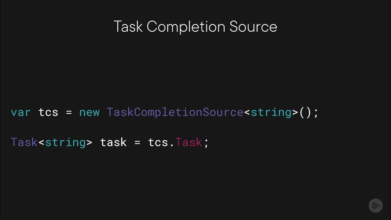 6.3 Using Task Completion Source - YouTube