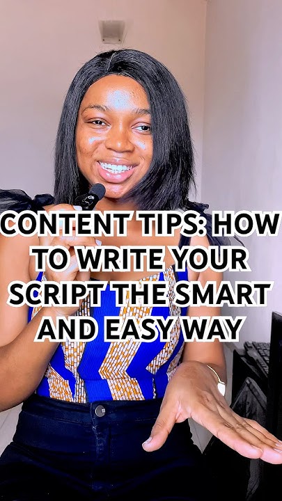 How to write your script the smart and easy way #contenttips #script #filming #scriptwriting ...