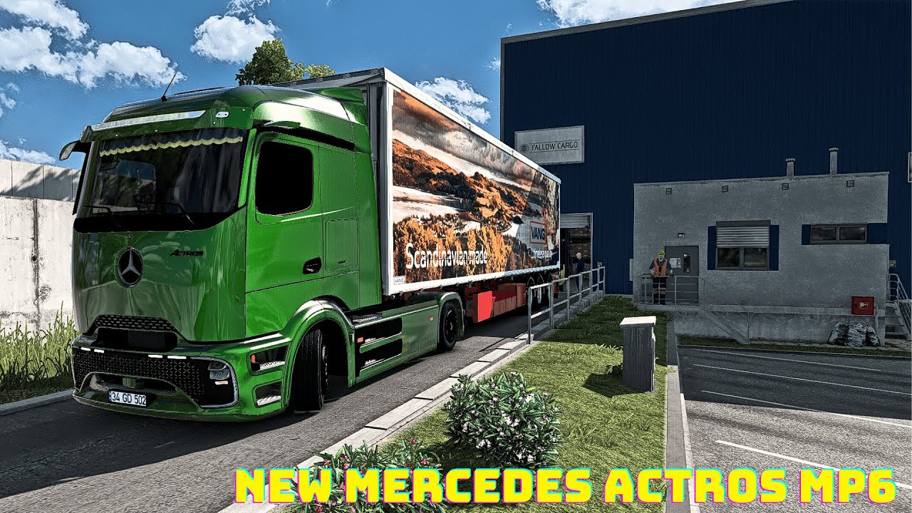 [Ets2 1.54 beta] Realistic Driving New MERCEDES ACTROS MP6 2025 euro6 / JBX + Reshade 6.0 - YouTube
