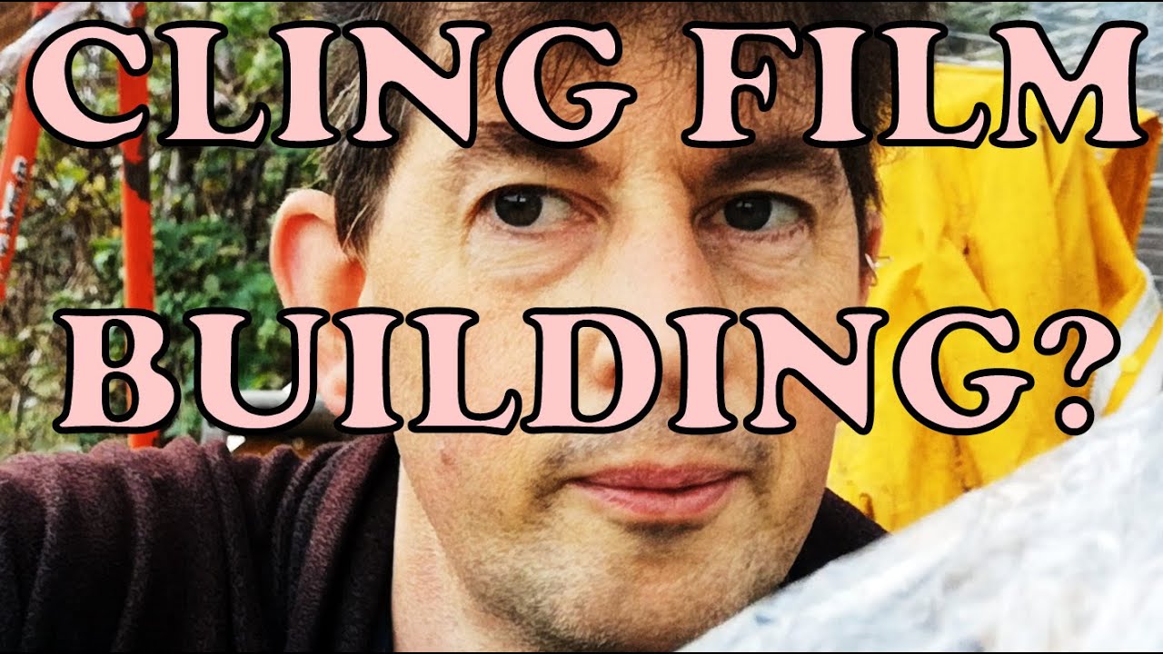 Can you build with CLING FILM (Saran wrap)?! - YouTube
